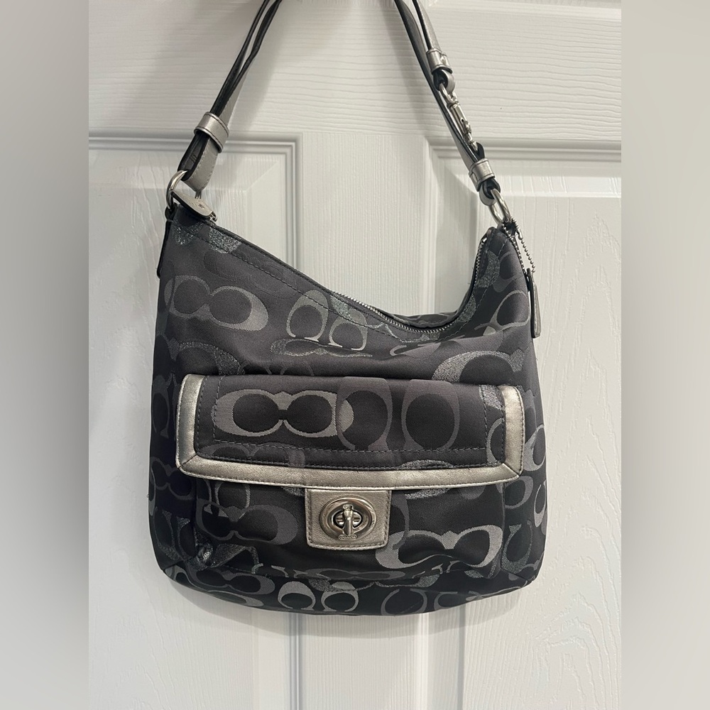 Coach Penelope Optic Metallic Signature Crossbody Con… - Gem